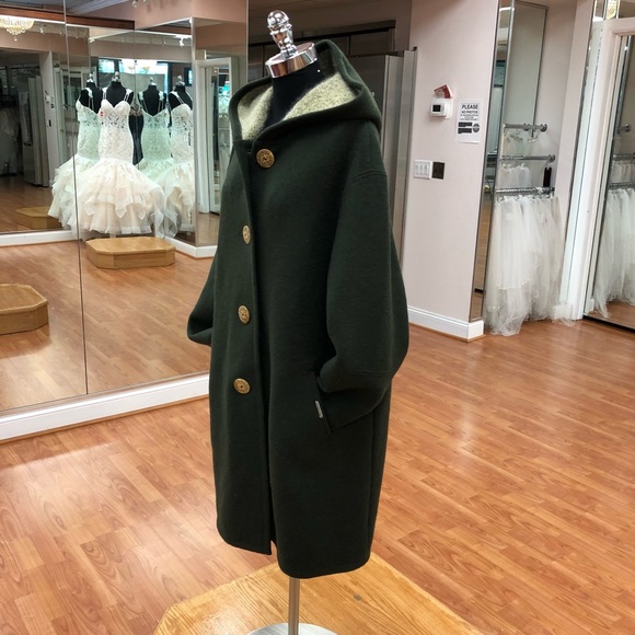 geiger | Jackets & Coats | Geiger Hooded Half Coat | Poshmark